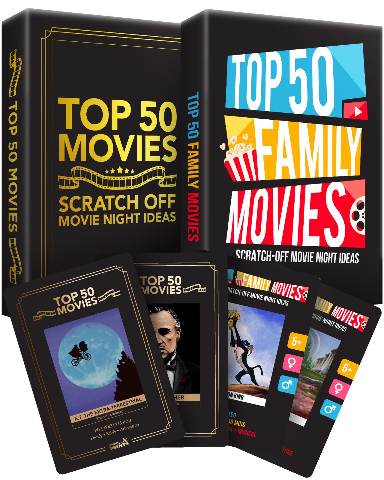 [Double Pack] Top 50 Movies + Top 50 Family Movies – Palettes & Prints